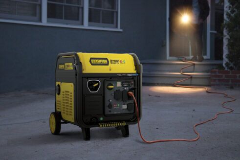 11,000W Electric Start Dual Fuel Inverter Generator with CO Shield ...