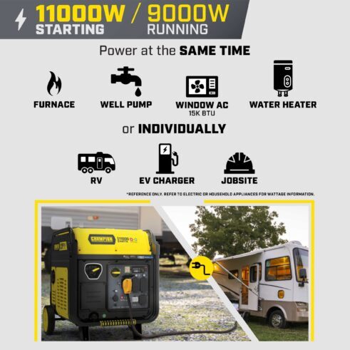 11,000W Electric Start Dual Fuel Inverter with CO Shield® - 201417 ...